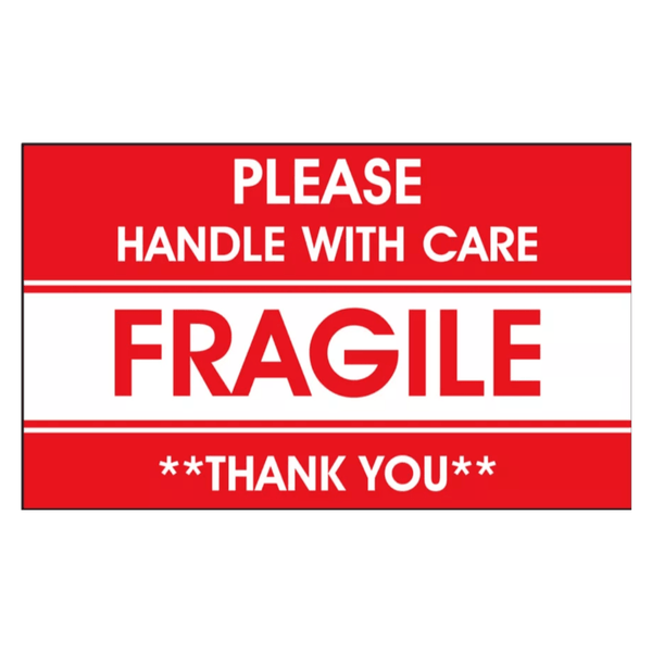 "Please Handle with Care" Label Sticker - Prinko